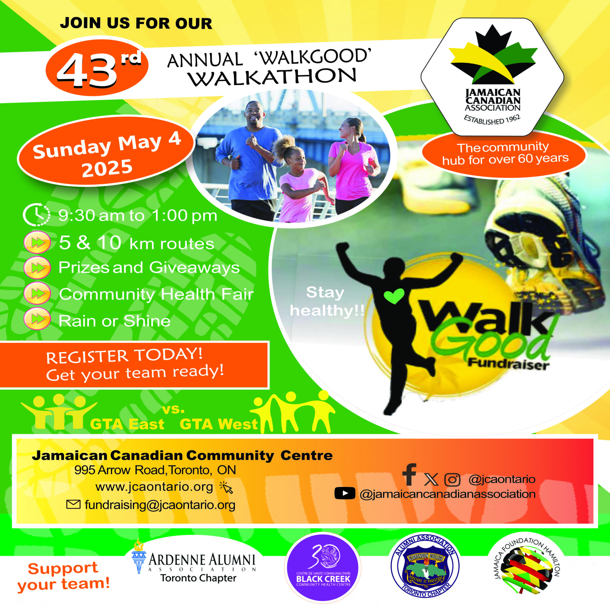 JCA's Annual Walk Good Walkathon - Jamaican Canadian Association